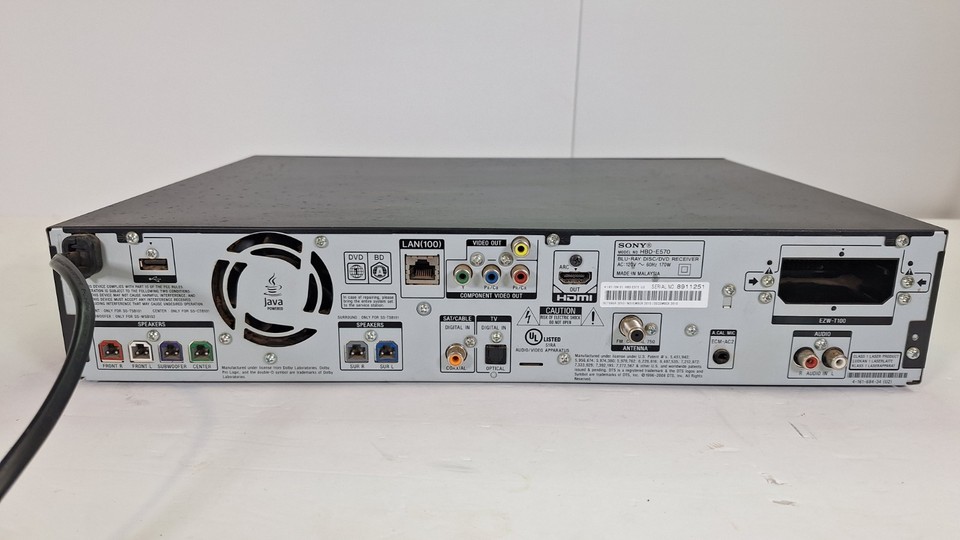 Sony HBD BDV-E570 BluRay DVD CD Home Theater System 1000W Surround ...