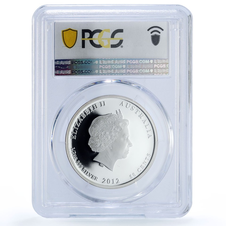 Australia 50 cents Manta Ray Sea Life KM-1847 Fauna PR 70 PCGS silver ...