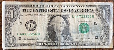 Ink Well Contamination printing ERROR 2013 Fancy $1 Dollar Bill ...