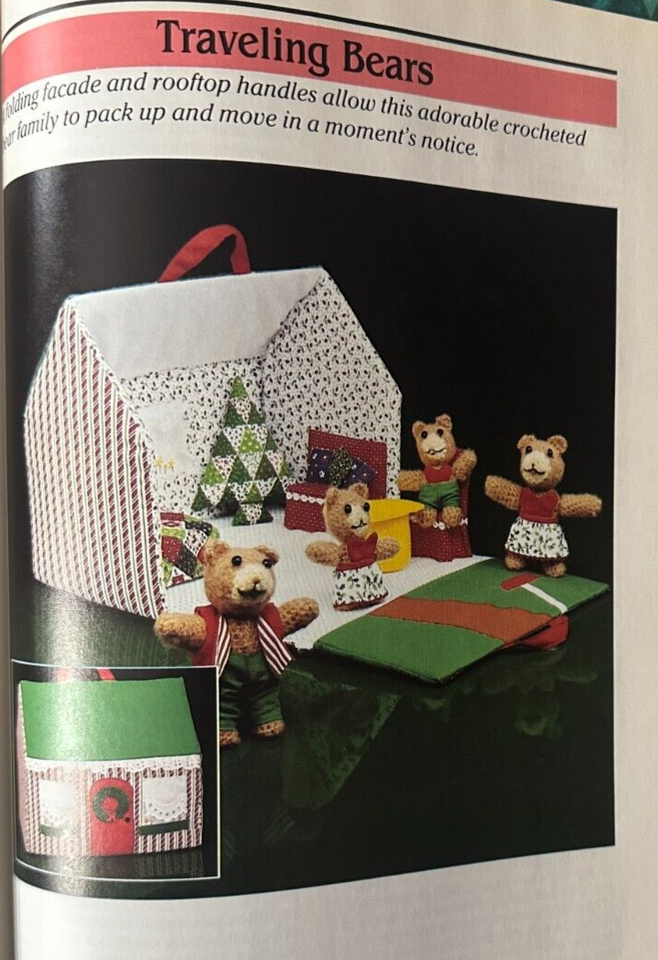 Christmas Crafts Book Stockings Crochet Ornaments Creche Nativity Santa ...
