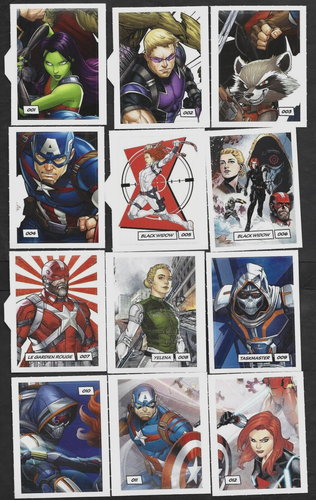 2020 French MARVEL Super Heroes/Villains 144 Card/Sticker Set Food ...