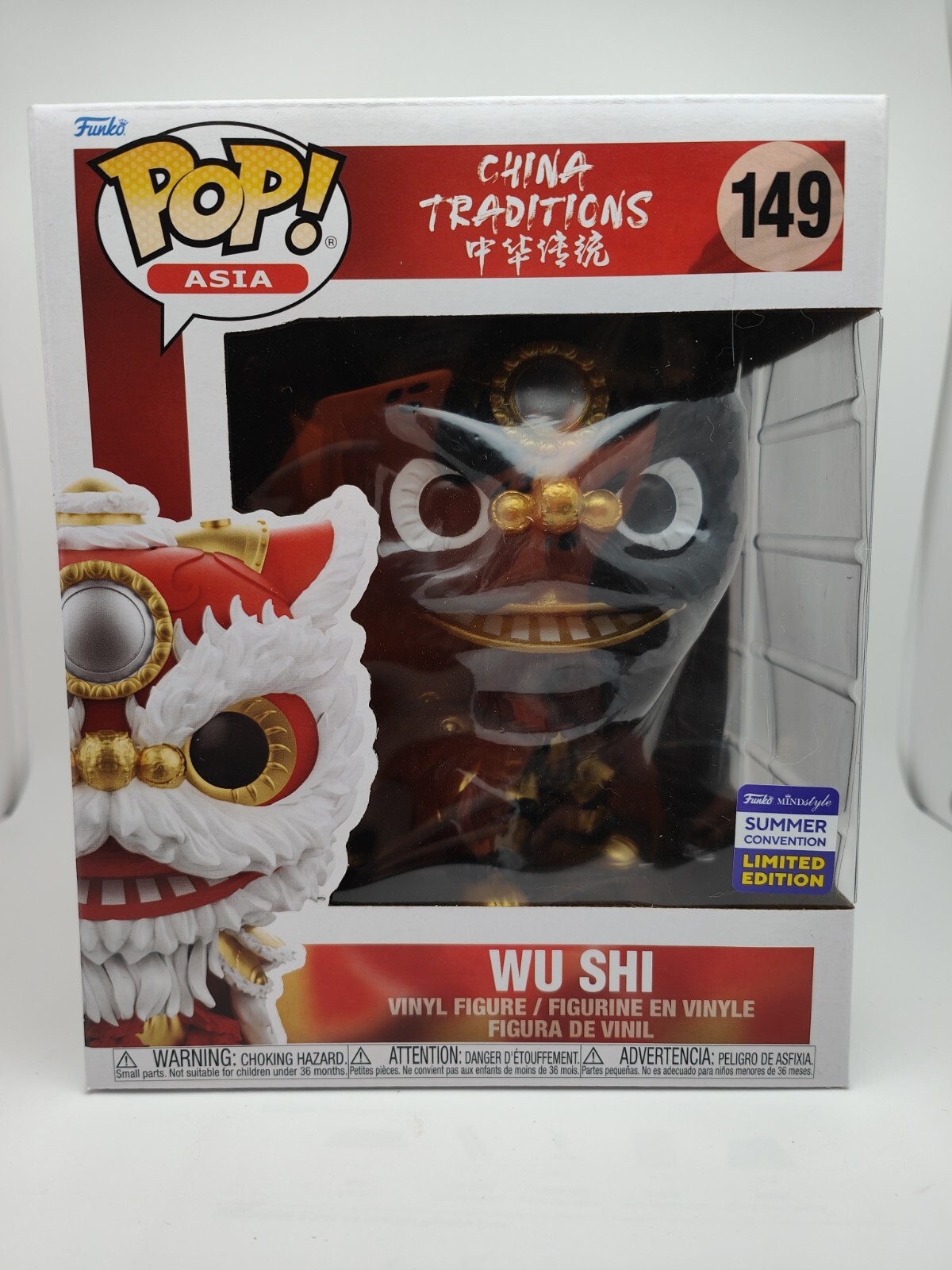 Funko Pop Asia Exclusive 6 Inch China Traditions Black & Gold Wu Shi ...