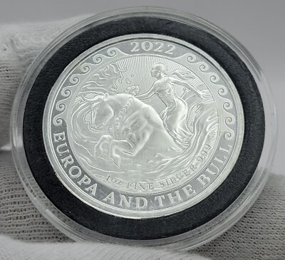 2022 Europa and the Bull 1 oz .999 Fine Silver Coin Central Bank of ...