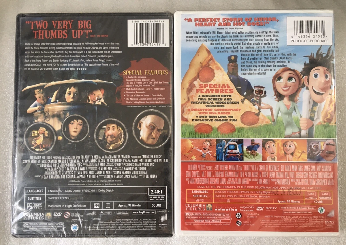 Cloudy With A Chance Of Meatballs Dvd Ebay