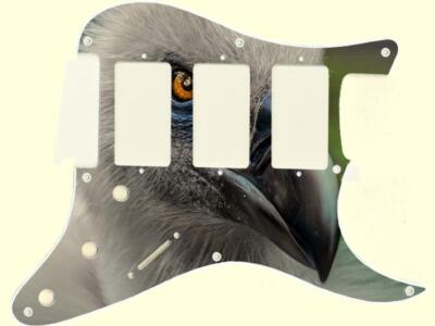 Pickguard Custom to fit Fender Stratocaster Graphic HHH 11 Hole Vulture ...