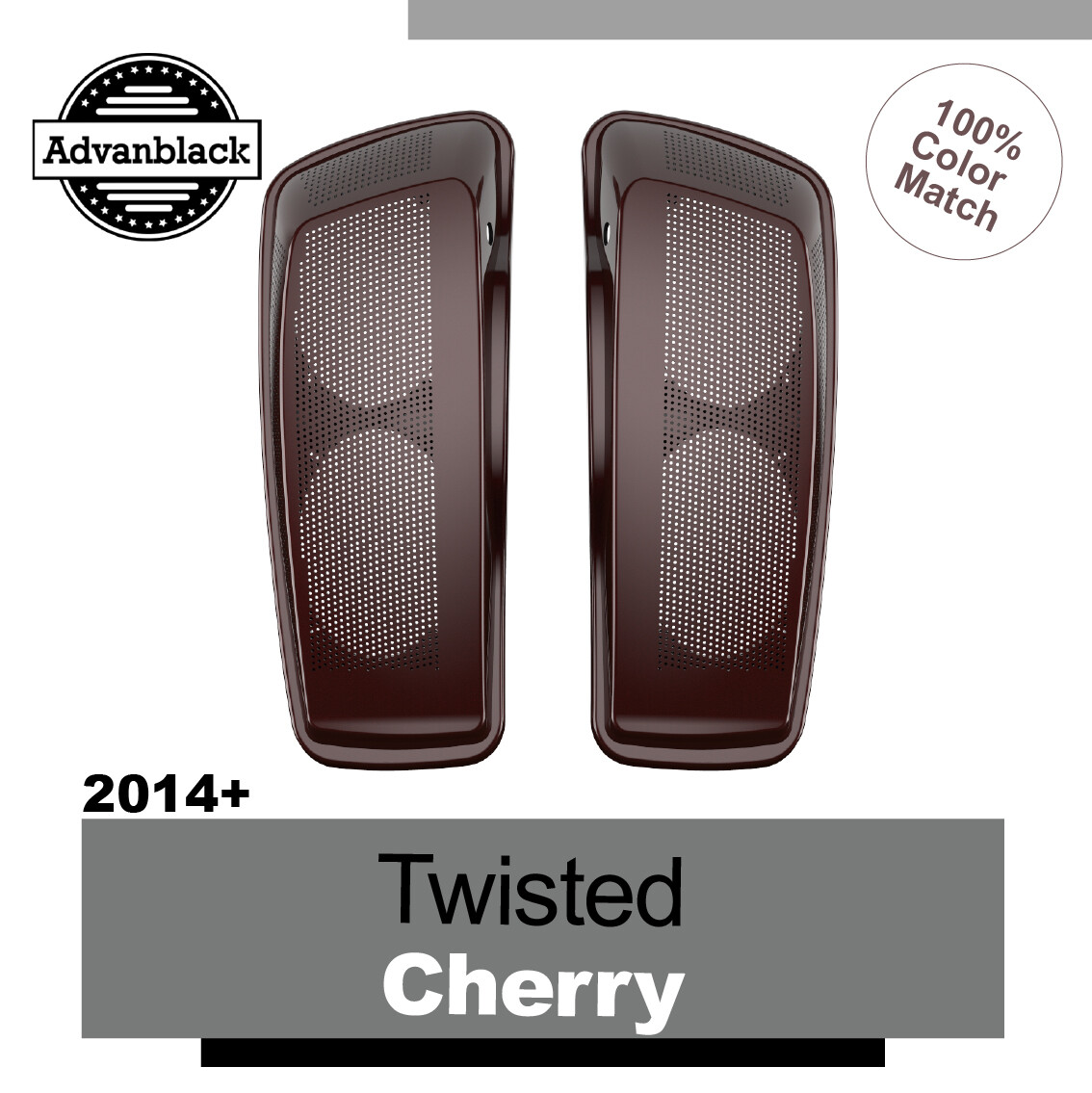 TWISTED CHERRY Dual 6x9 Speaker Lids For Harley Touring FLHR FLHXS FLTRX 2014+ | eBay