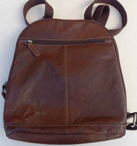 jack georges leather backpack | eBay