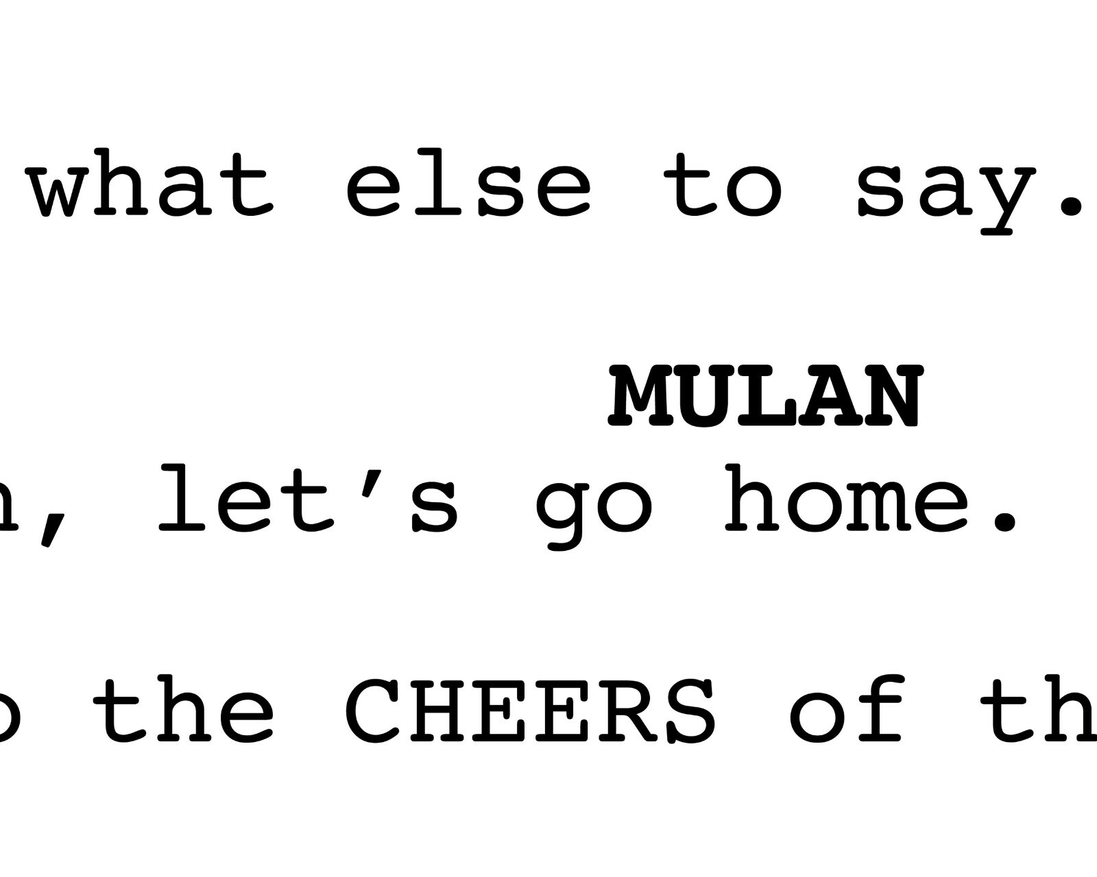 MULAN Screenplay POSTER! (up to 24" x 36") - Film - Script - Disney ...