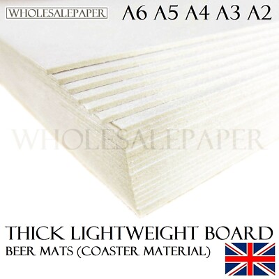 BACKING BOARD GREYBOARD CARDS A6 A5 A4 A3 A2 CRAFT THICK PAPER OFF ...