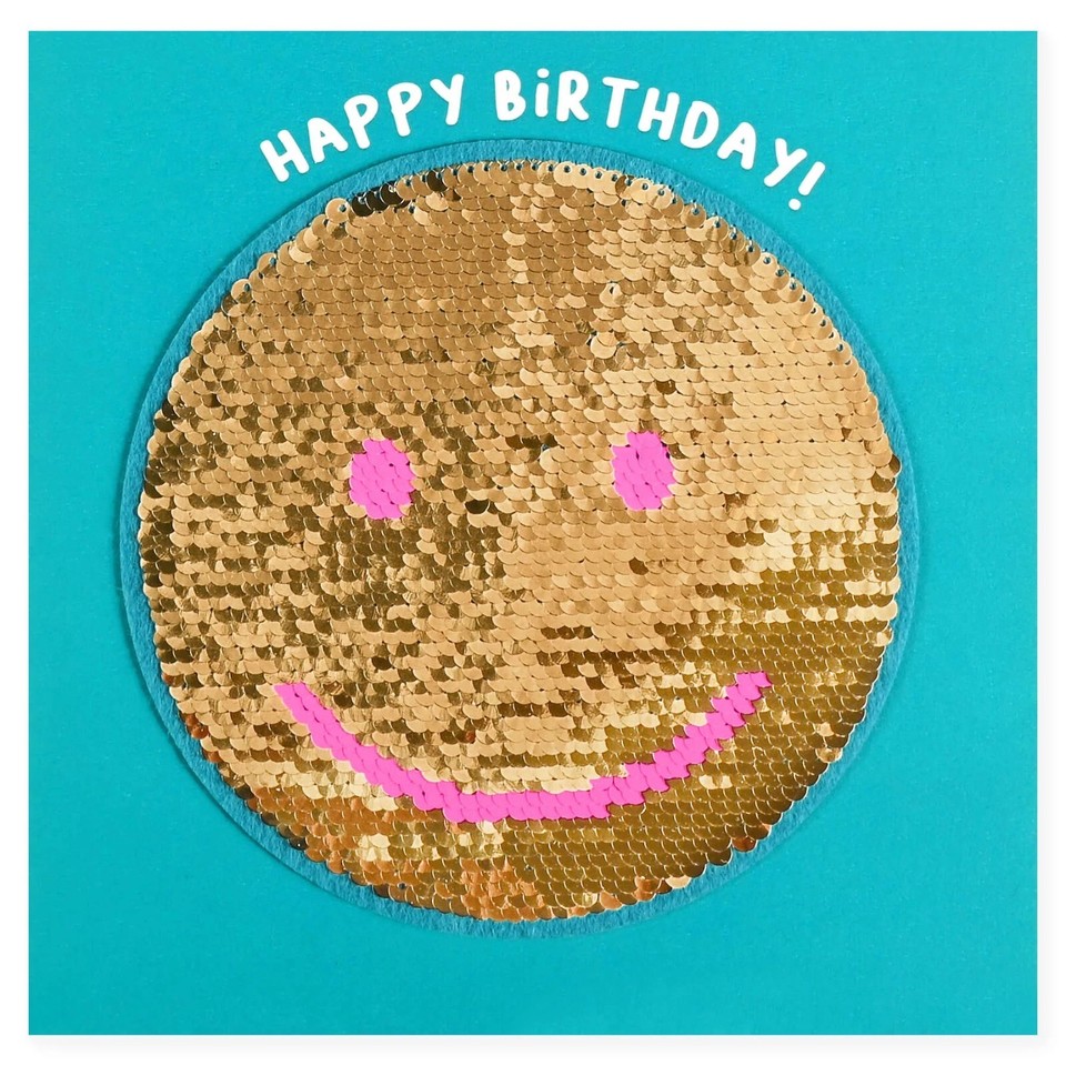 REDBACK Shine Sequin Greetings Patch Blank Card | eBay