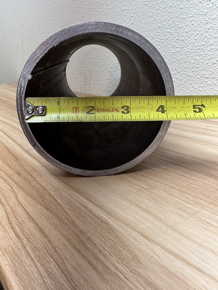 4 Inch (Schedule 40) 24” Length Black Steel Pipe Raw Metal Free ...