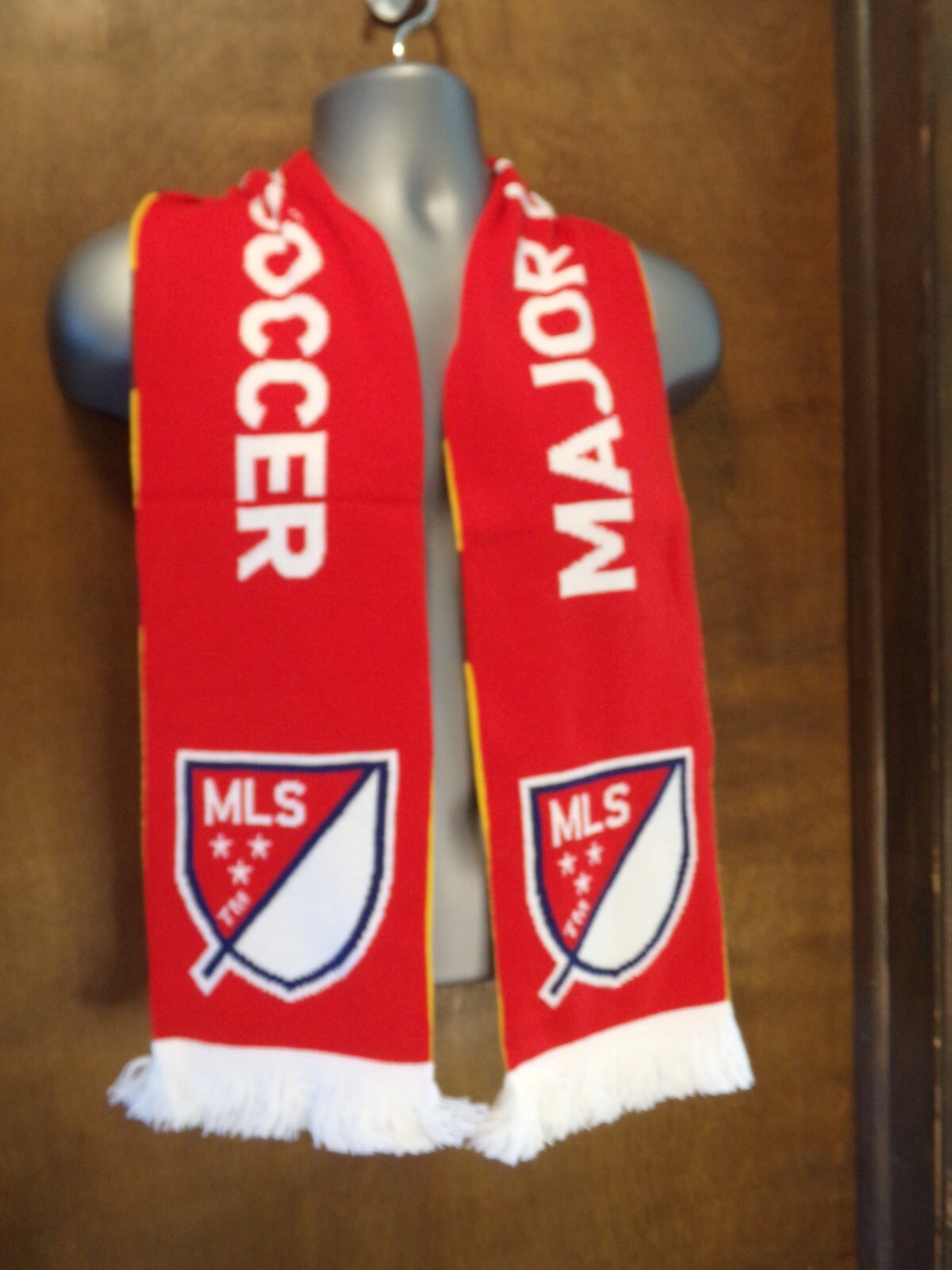 Major League Soccer MLS Red Scarf Honey Bunches Of Oats 2 Sided ...