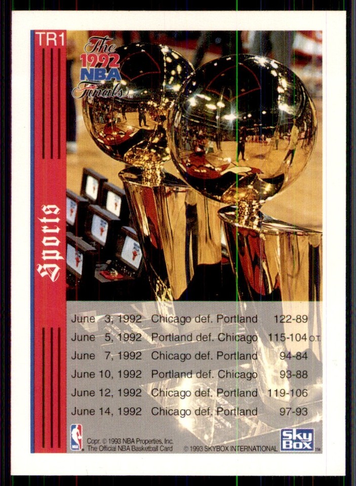 1992-93 Hoops NBA Championship/Michael Jordan/Clyde Drexler #TR1 | eBay