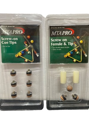 Lot Of 2 MTA PRO Screw On Pool Tips Screw On Ferrule & Tip | eBay