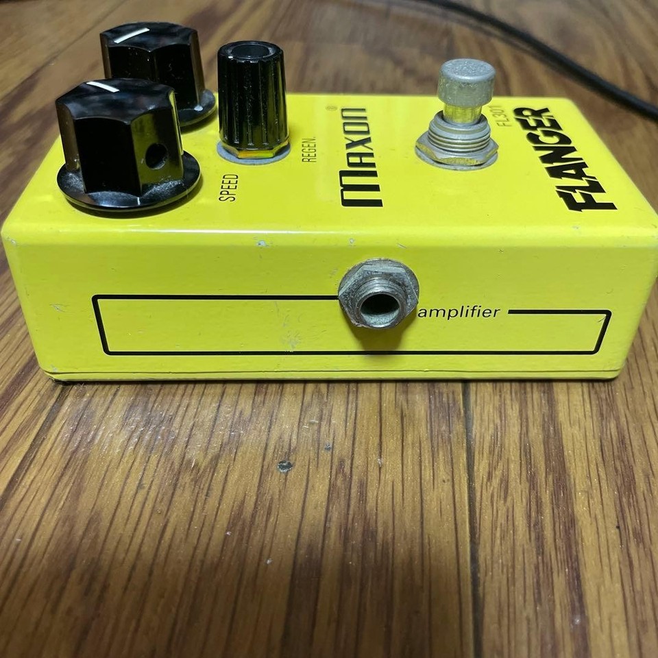 Maxon FL301 Flanger Pedal Yellow Case Speed Width Regen Used Japan ...