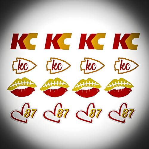 Kansas City Chiefs Face Stickers | eBay