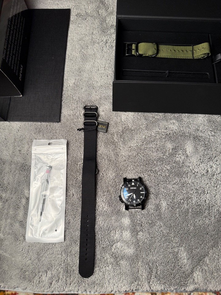 DIEVAS VORTEX TACTICAL DLC DIVE WATCH | eBay