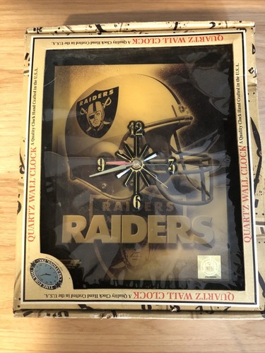 NFL OAKLAND RAIDERS Quartz Wall Clock Battery Operated Made in USA | eBay