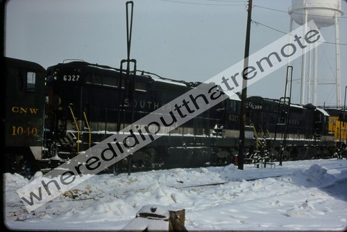Original Slide Southern SOU 6327 & 6304 EMD SD24 Proviso ILL 2-1978 | eBay