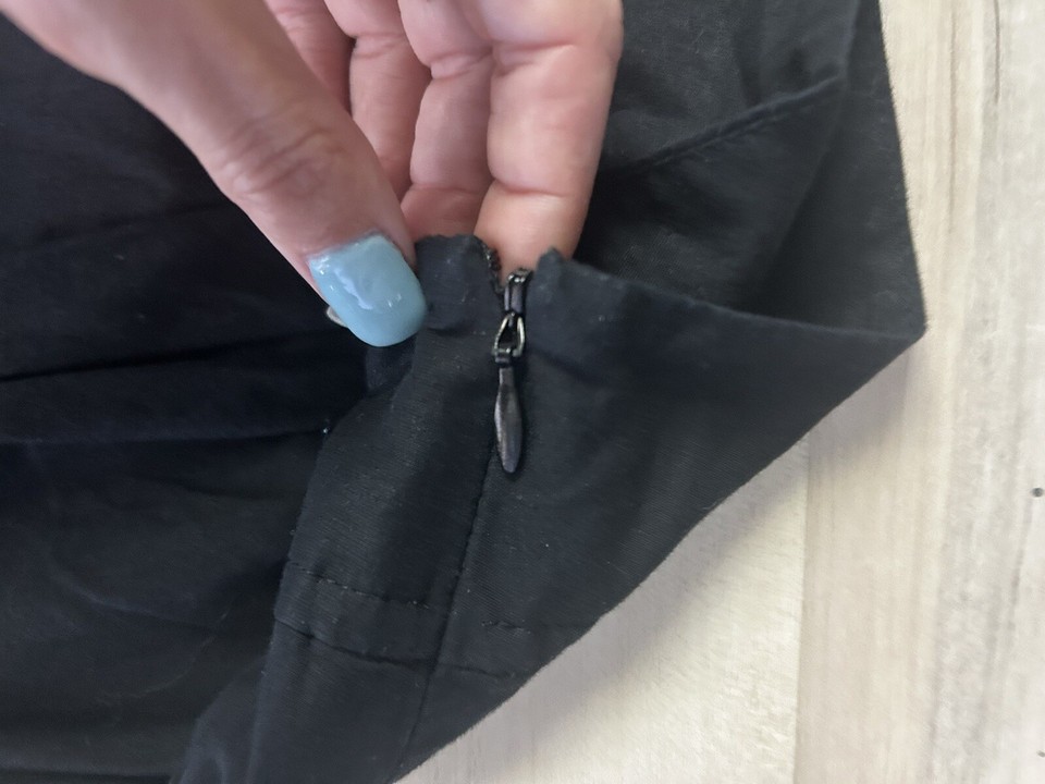 WOMENS ANN TAYLOR LOFT BLACK ZIP UP A LINE SKIRT SHORT SIZE 0 | eBay
