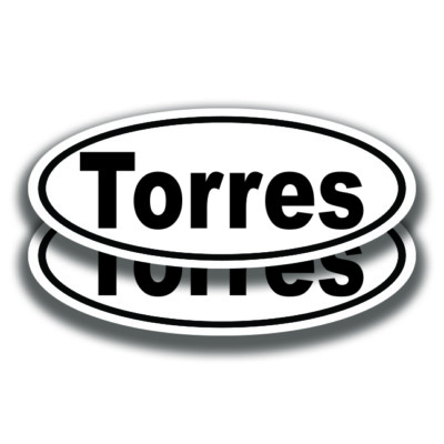 TORRES NAME DECALs 2 Stickers Bogo Car Truck Bumper Window | eBay