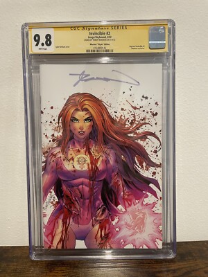 INVINCIBLE #2 ATOM EVE Whatnot Tyler Kirkham Virgin CGC 9.8 SS Robert ...
