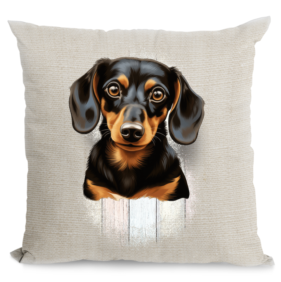 Dog Cushion Covers Linen Printed Dog Cushion / Pillow Covers 28 Breeds ...