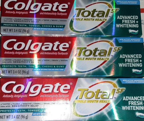 6 packs Colgate Total Advanced Fresh + whitening toothpaste Gel ...