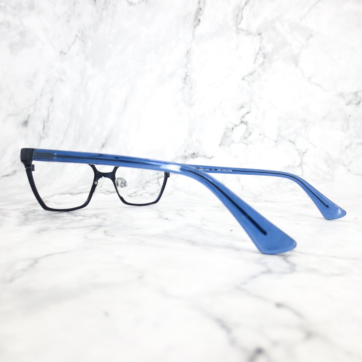 OGI Evolution 5504/1610 Eyeglasses Blue Cat Eye Titanium Frames 51-16 ...