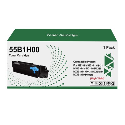 1 Pack 55B1H00 Toner Cartridge Replacement for MS331 MS331dn MS431 ...