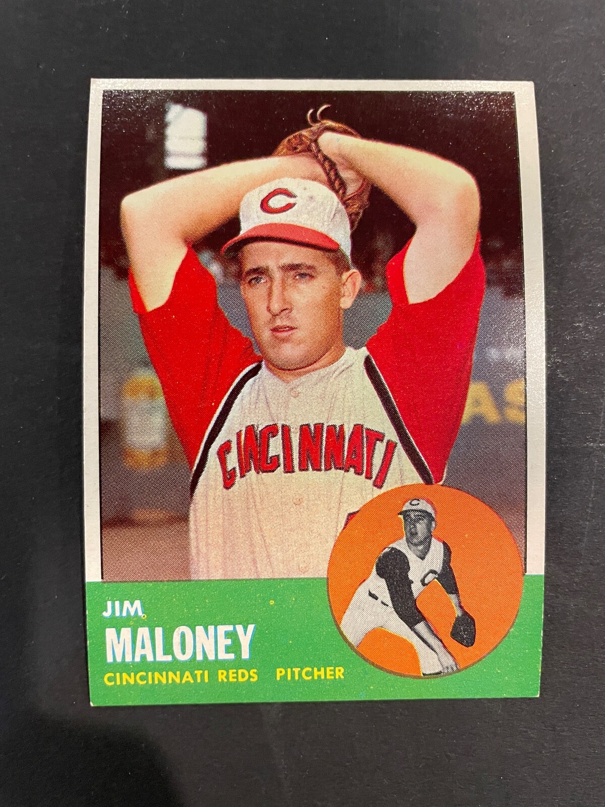 1963 TOPPS #444 JIM MALONEY CINCINNATI REDS BASEBALL CARD NM/MT | eBay