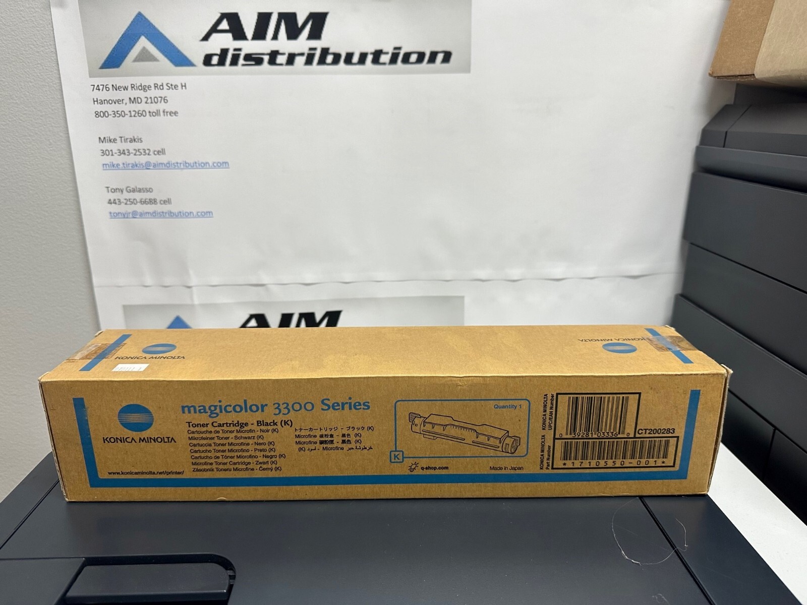 Konica Minolta Toner Magicolor 3300 Series 6500 pages Black 1710550-001 ...