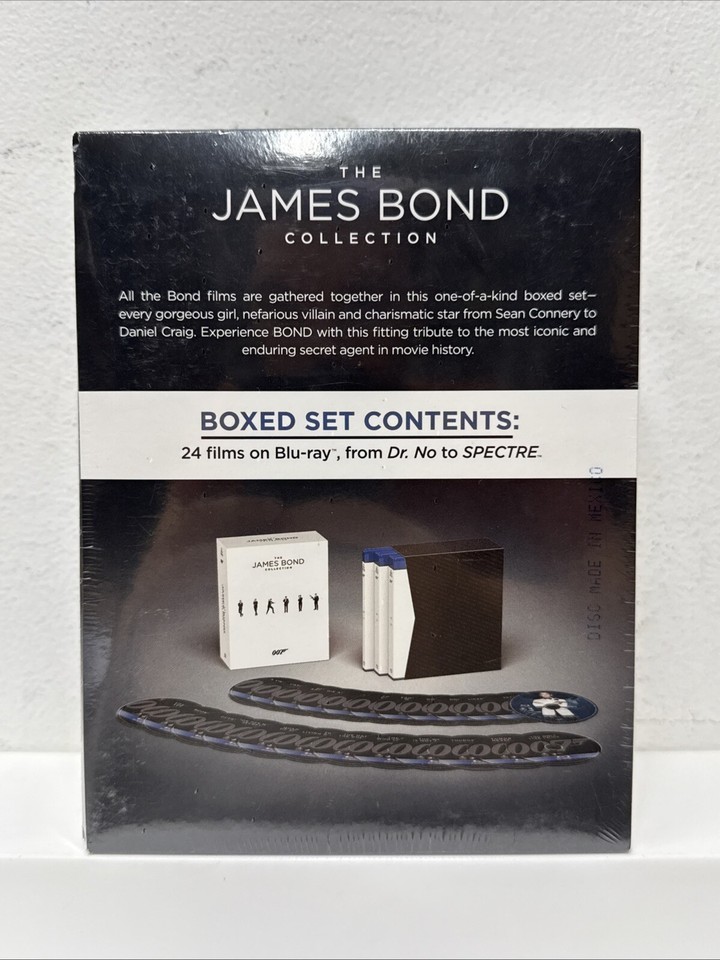 The James Bond Collection (Blu-ray) 24 Films Box Set NEW Sealed ...