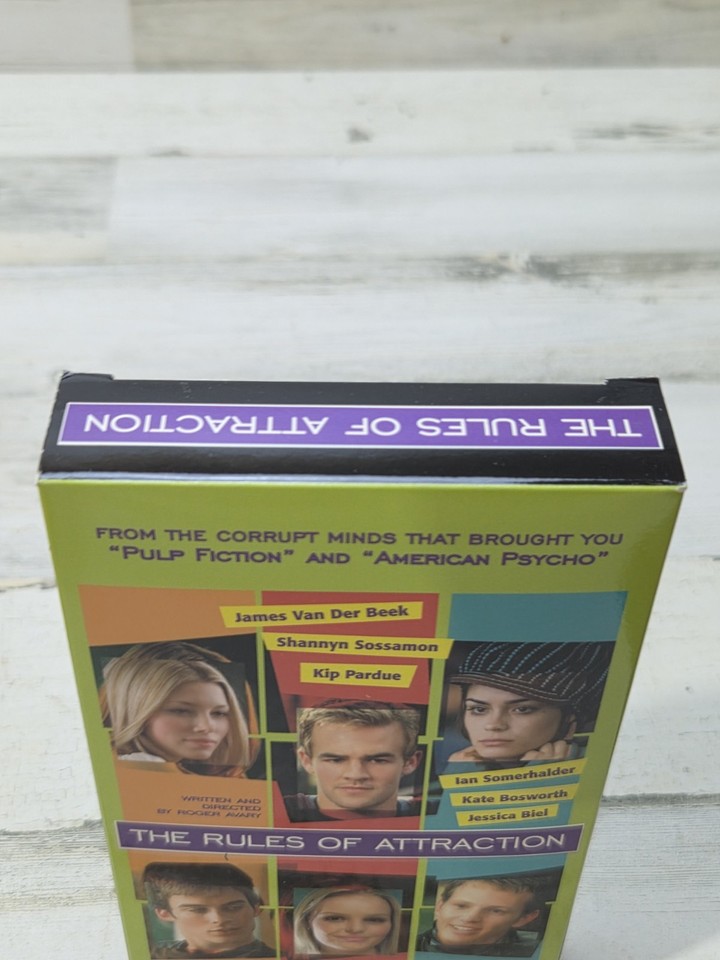 THE RULES OF ATTRACTION VHS JAMES VAN DER BEEK JESSICA BIEL AVARY 2002 ...