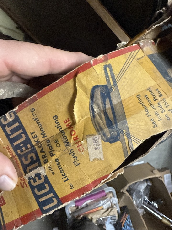 Vintage Custom Rat Hot Rod NOS Accessory License Plate Light Topper | eBay