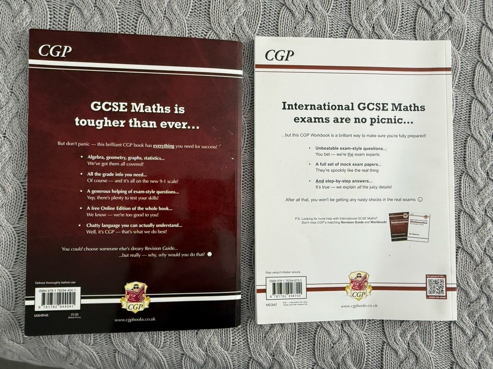 CGP GCSE Edexcel Maths Revision Guide and Exam Workbook Bundle | eBay UK