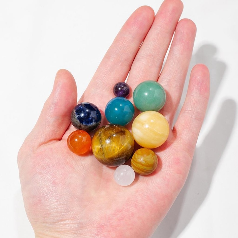 9x Crystal Ball of Nine Planets in The Solar System for Home ...