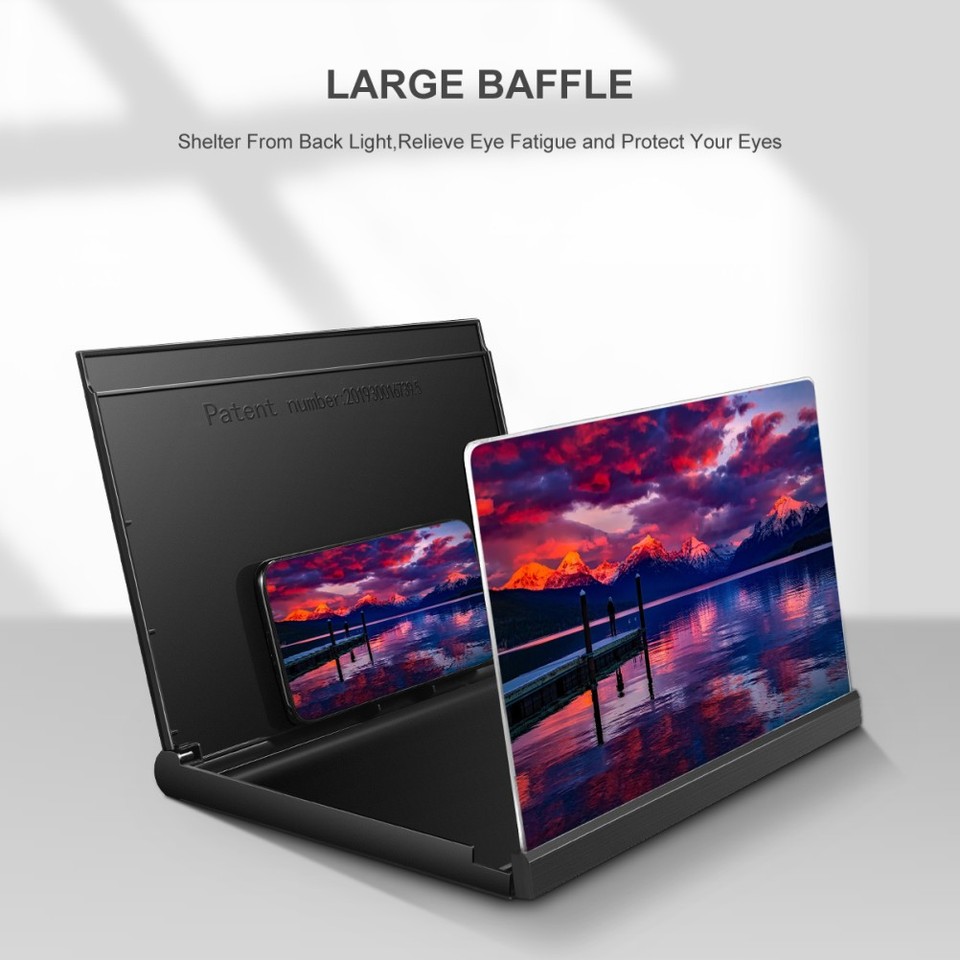 NICERIO 3D Universal Screen Magnifier Smart Mobile Phone Amplifier with ...