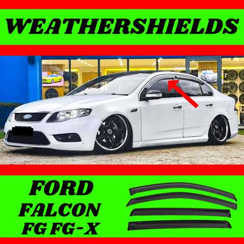 Weathershields FOR FORD Falcon FG XR6 Turbo XR8 XR6T FG X Window Side ...