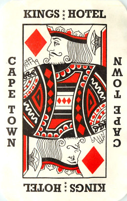 Kings Hotel ~CAPE TOWN - SOUTH AFRICA~ Unique Playing Card Luggage ...