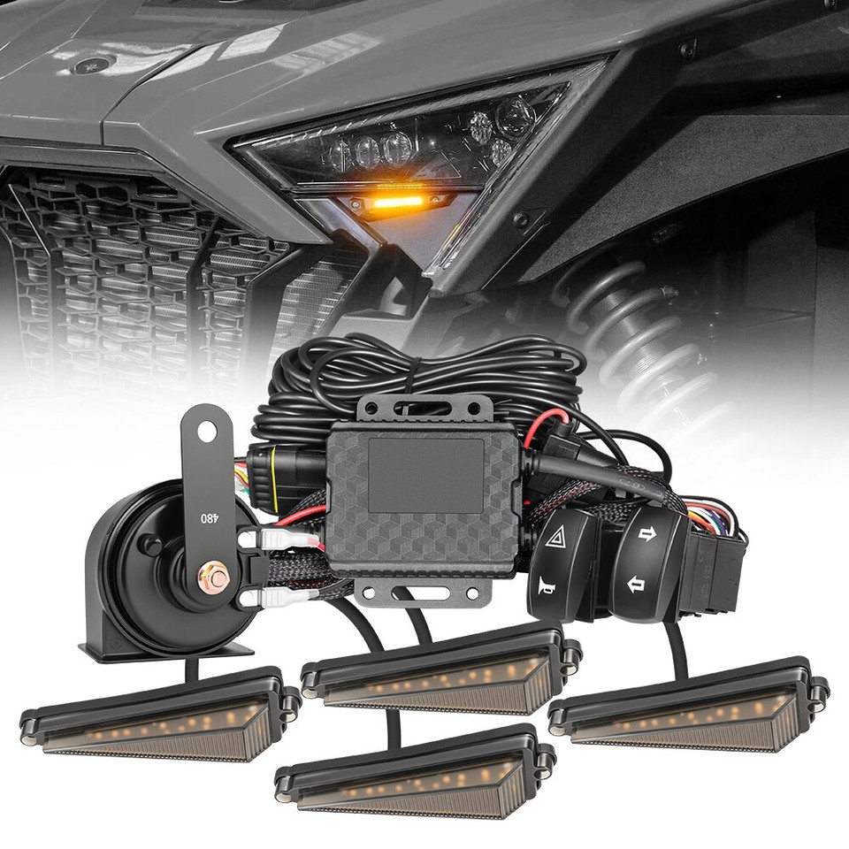 Flash 4 UTV Turn Signal Kit W/Horn & Switch | Universal Fit for UTV ...