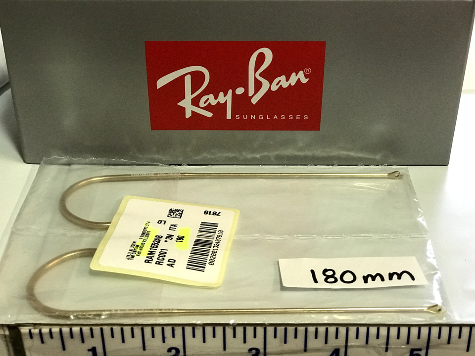 Genuine Ray Ban Replacement Wrap Around Cable Arm Gold Aviator 160 165 ...