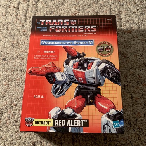 Hasbro Transformers RED ALERT G1 Commemorative Series IV Action Figure ...