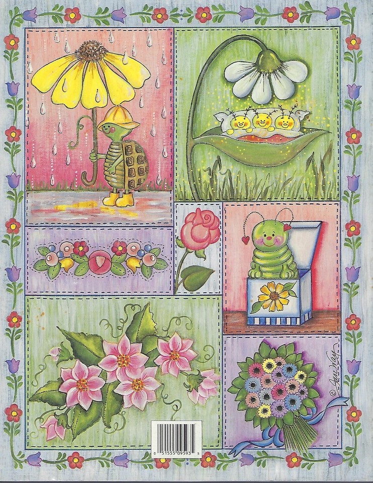 The Posie Patch Jan Way Floral Flower Acrylic Decorative Painting Patterns Book | eBay
