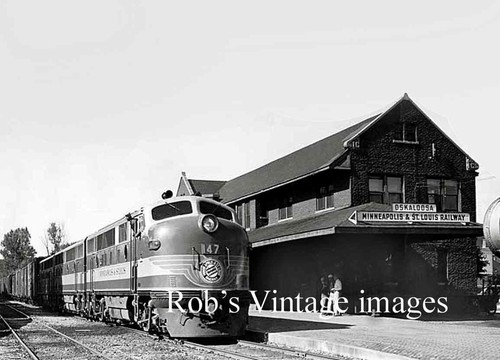 M&STL Minneapolis & St Louis Railroad photo F-3 EMD Locomotive 145 AB ...