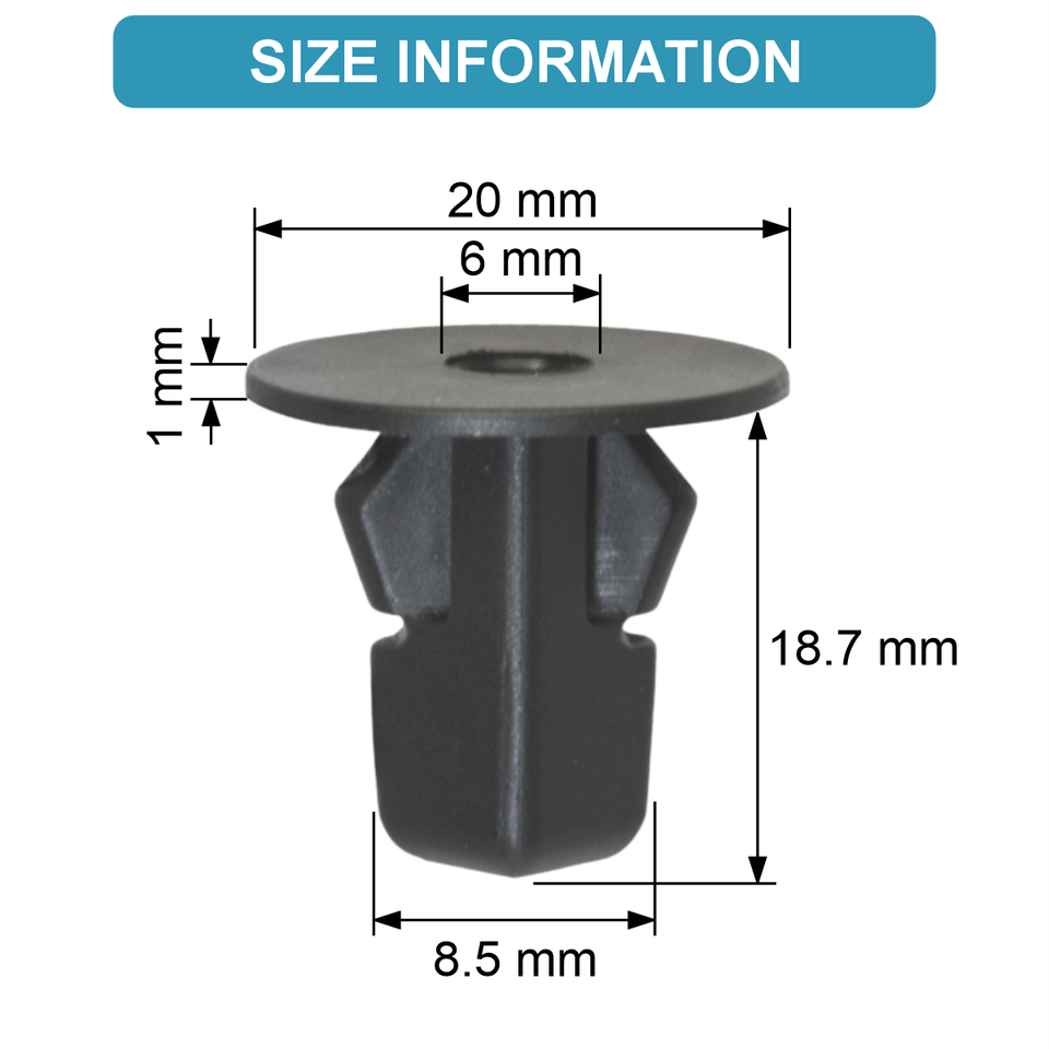 CARSO clip for Toyota 9018906013, 50pcs. | eBay