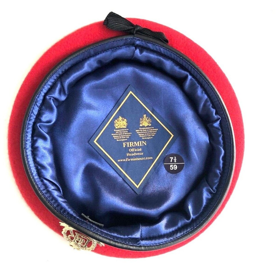 RMP BERET & MOD ISSUE CAP BADGE - BRITISH ARMY UK ROYAL MILITARY POLICE ...