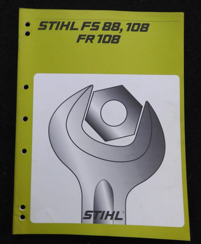 GENUINE STIHL FS 88 108 FR 108 CUTTER TRIMMER SERVICE REPAIR MANUAL ...