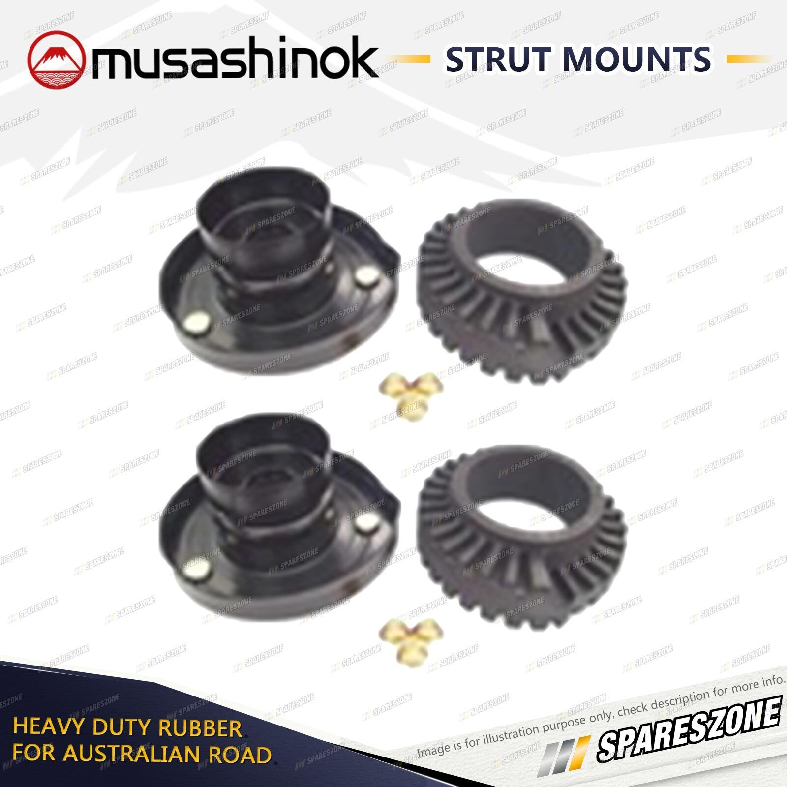 Front LH+RH Strut Mount Kit for Chrysler 300C 3.0L OM642 SRT-8 6.1L ESF ...