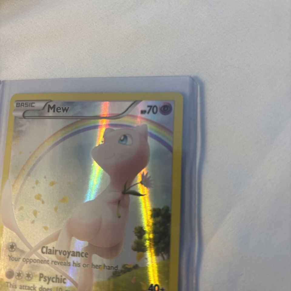 Mythical Mew XY110 FULL ART Black Star Promo HOLO Rare Pokemon Card LP ...